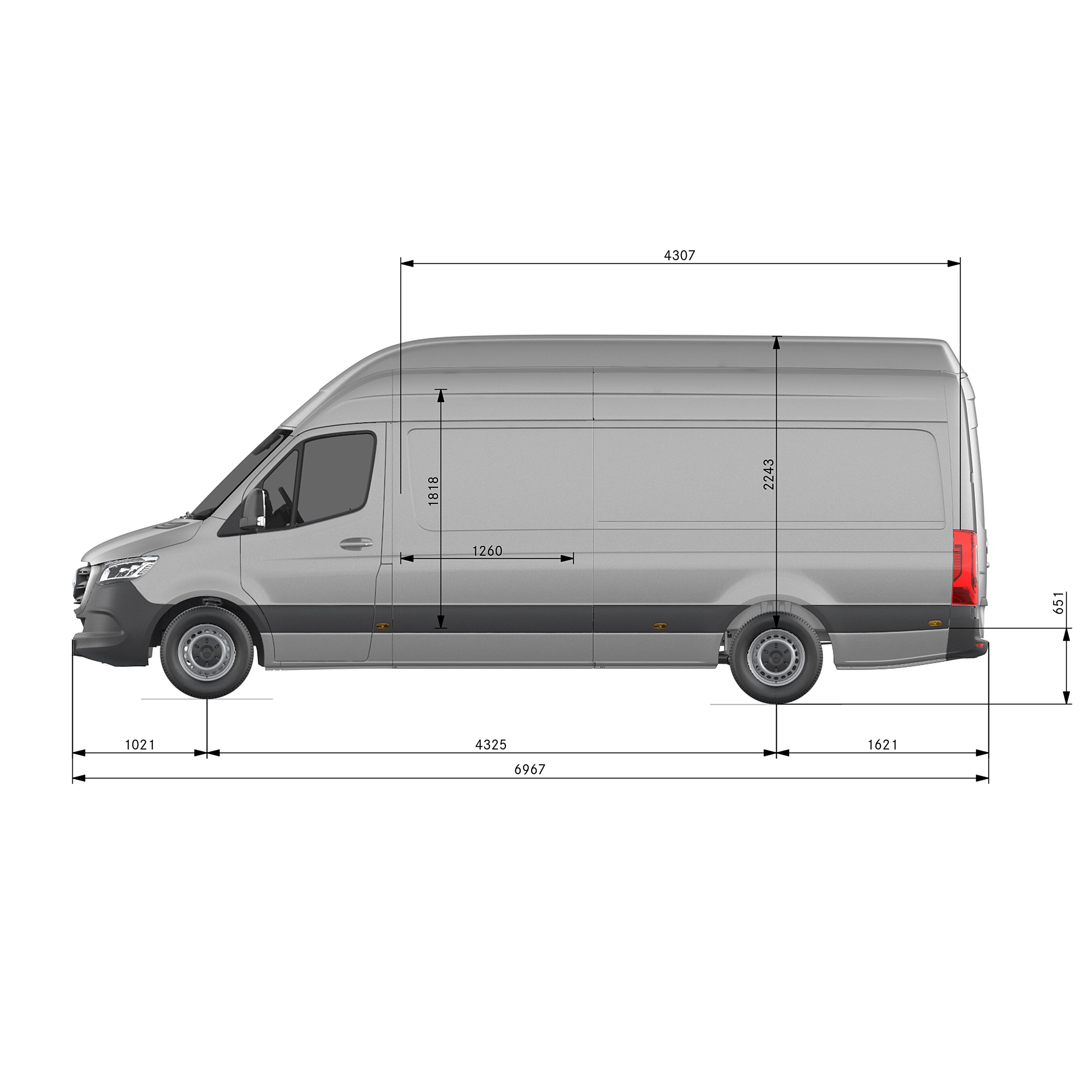 inside sprinter van dimensions